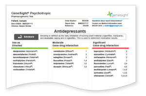 Interpreting the GeneSight® Psychotropic Report | GeneSight